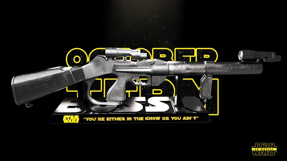 Bossk Weapon Sculpture (Model Kit) – Unfinished – JKL Creators