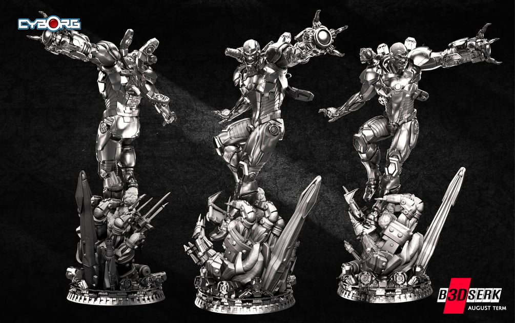 Cyborg Sculpture – Miniature, Unfinished – JKL Creators