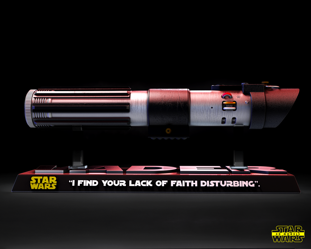Darth Vader Lightsaber Sculpture (Model Kit) – Unfinished – JKL Creators