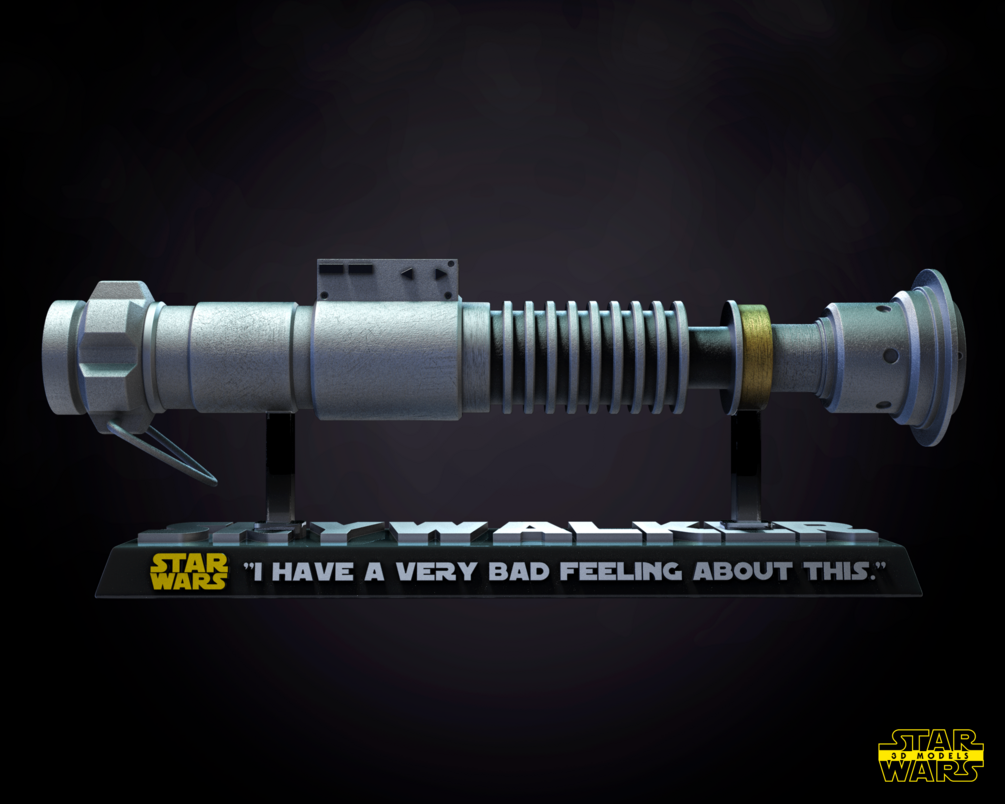 Luke Lightsaber Sculpture (Model Kit) – Unfinished – JKL Creators