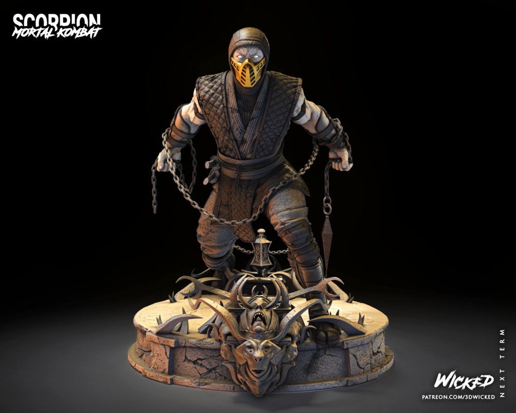 Mortal Kombat Scorpion Sculpture (Model Kit) – JKL Creators