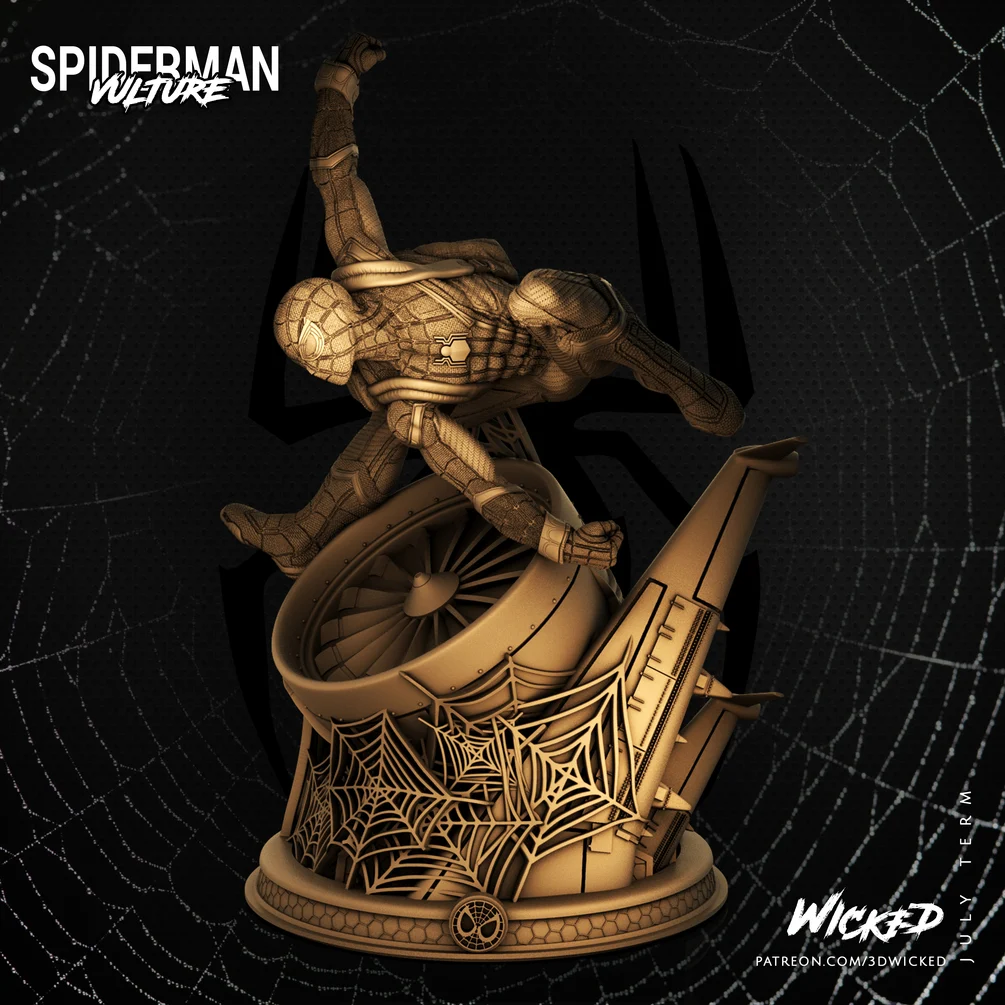 Spiderman Jet Sculpture (Model Kit) – JKL Creators