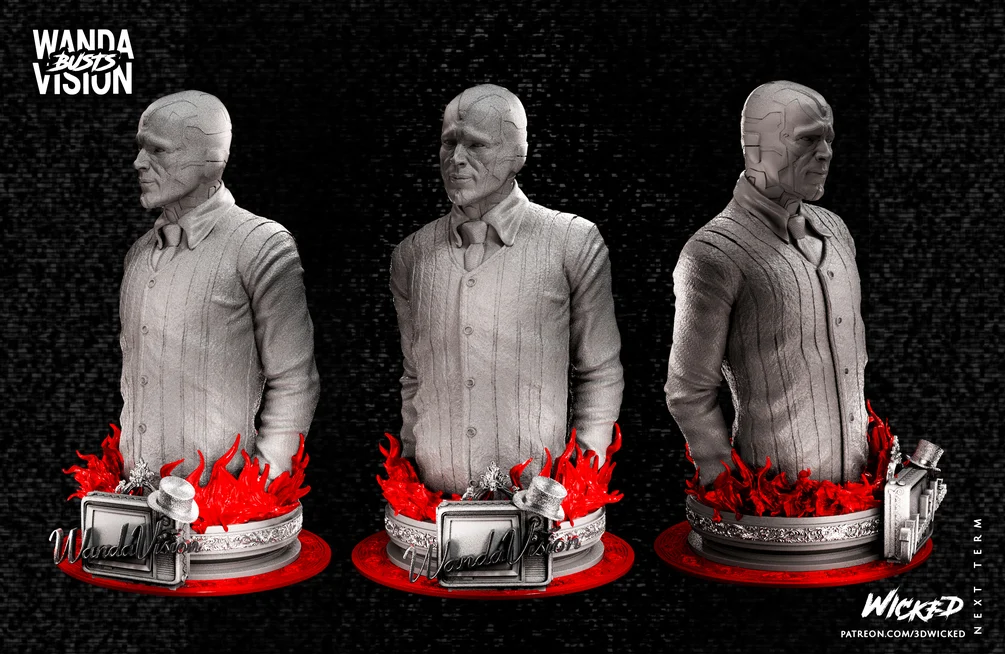 Vision WandaVision Bust (Model Kit) – JKL Creators