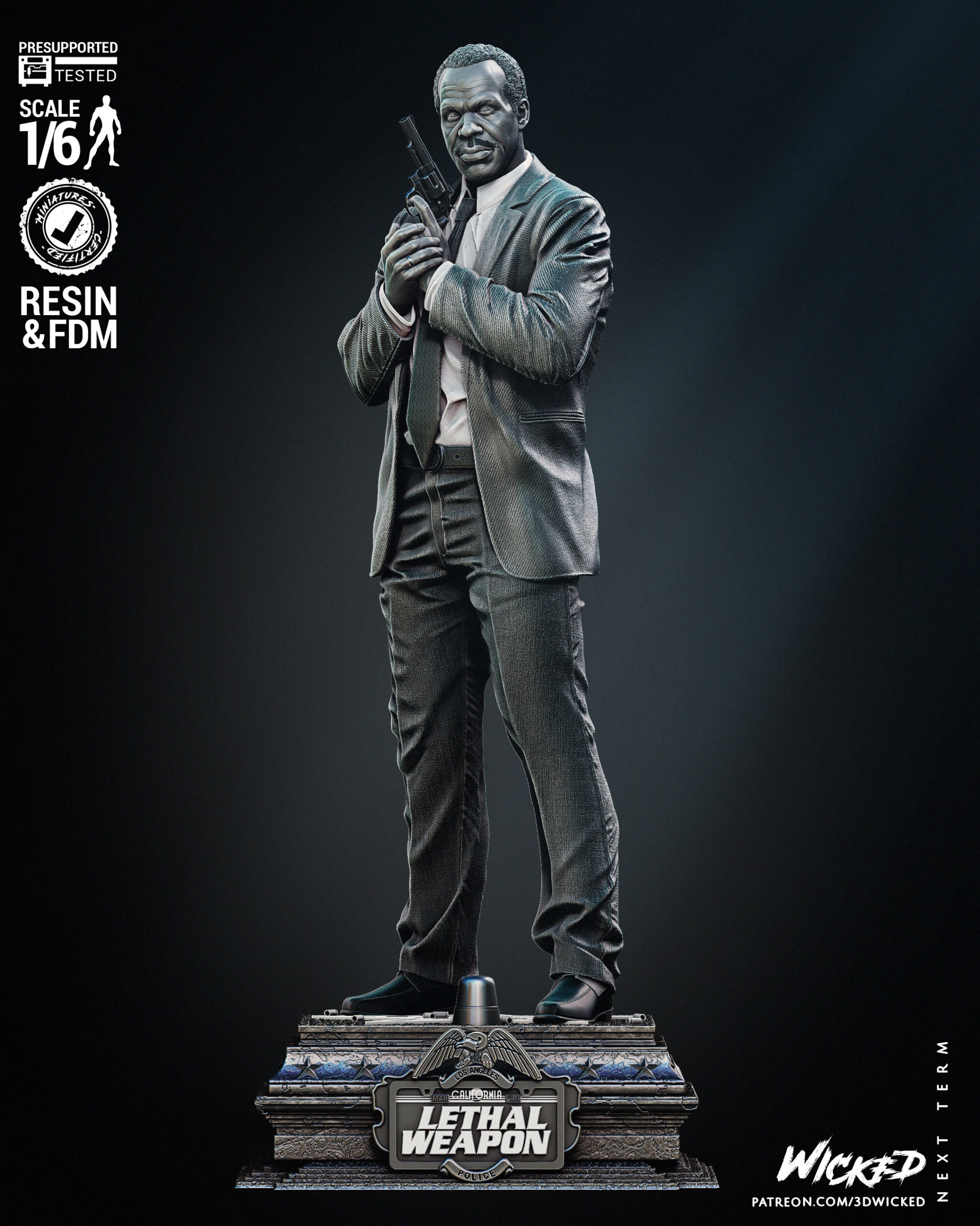 Lethal Weapon Roger Murtaugh Sculpture (Model Kit) – JKL Creators