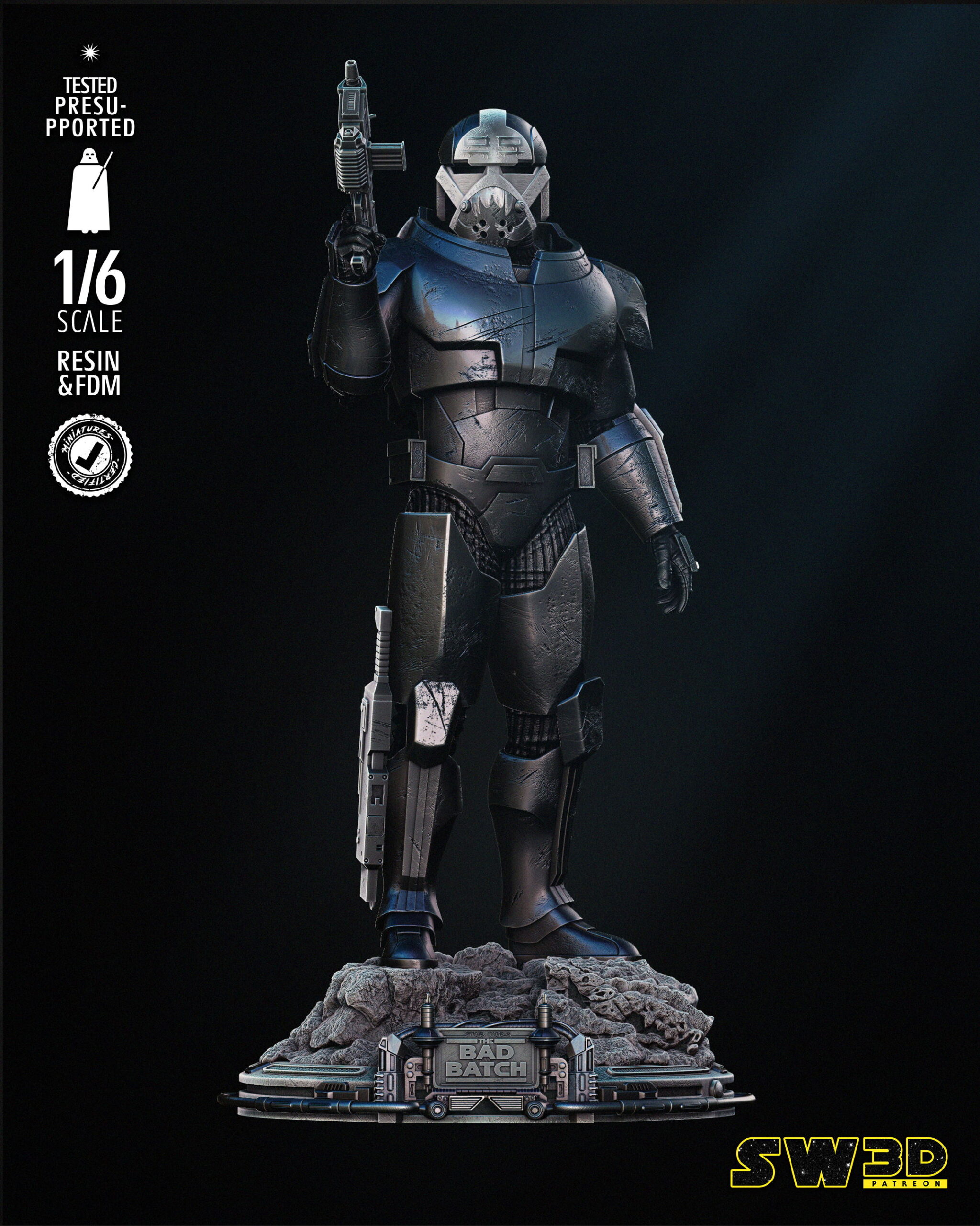 Wrecker Bad Batch Sculpture (Model Kit) – JKL Creators