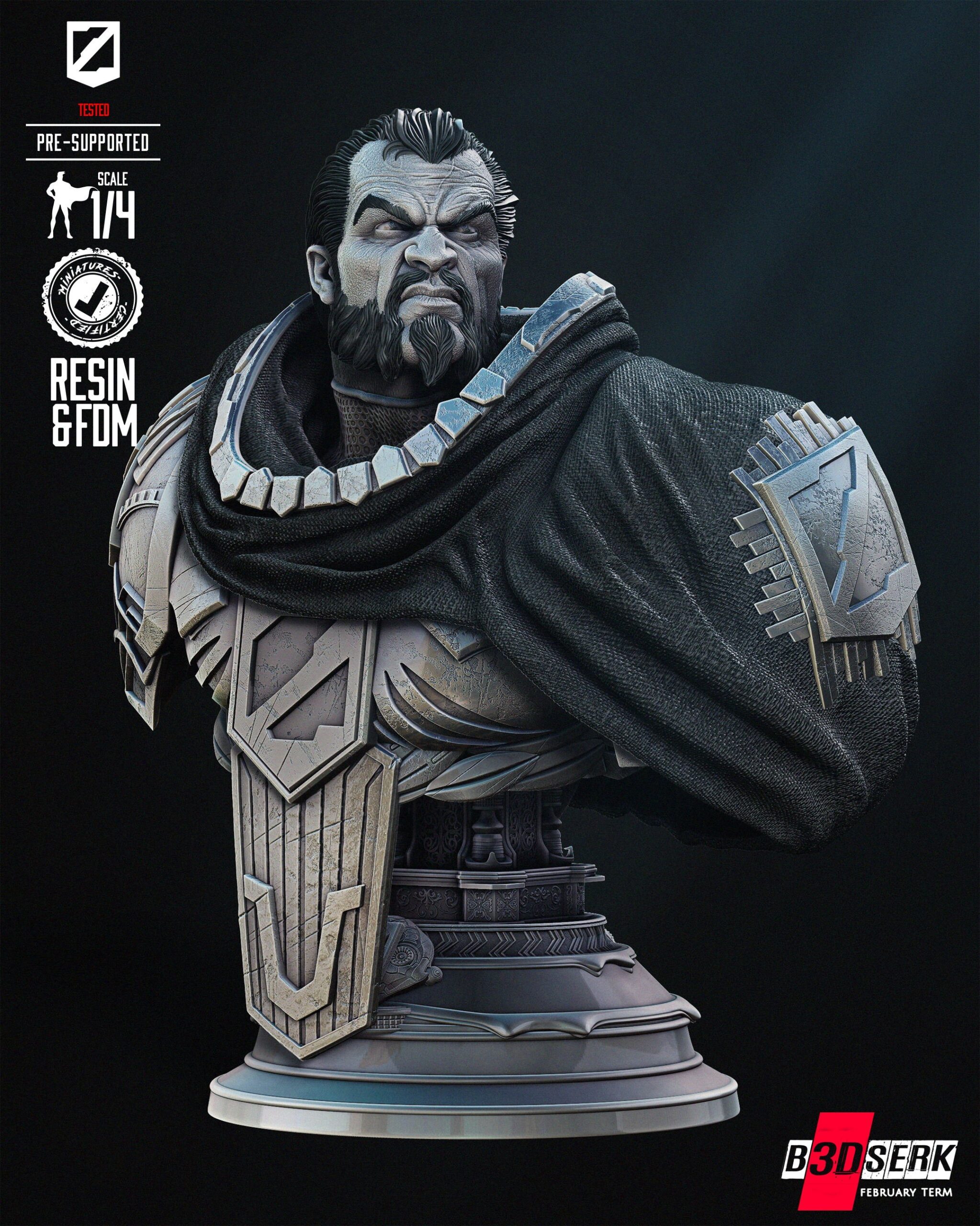 Zod Portrait Bust (Model Kit) – JKL Creators