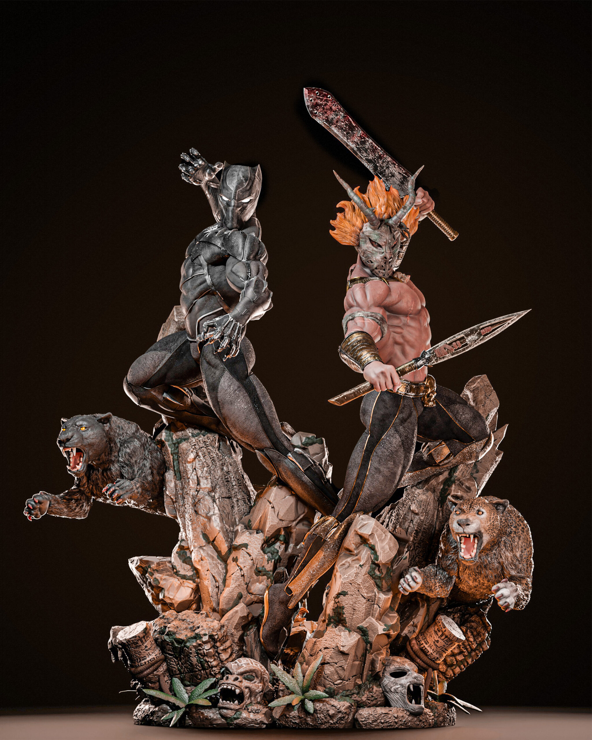 Black Panther Kilmonger ZEZ Diorama – JKL Creators