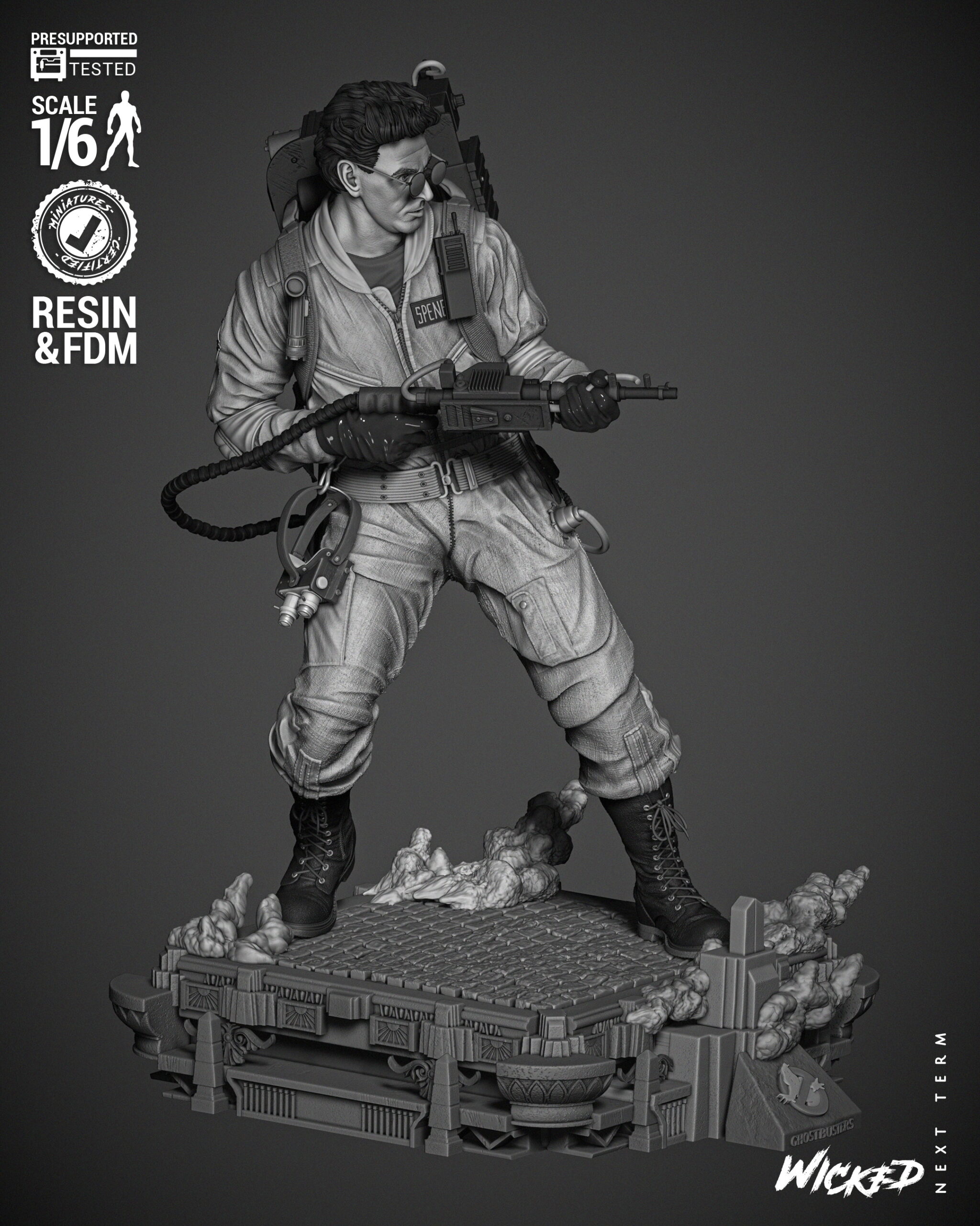 Ghostbusters Egon Spengler Sculpture – JKL Creators