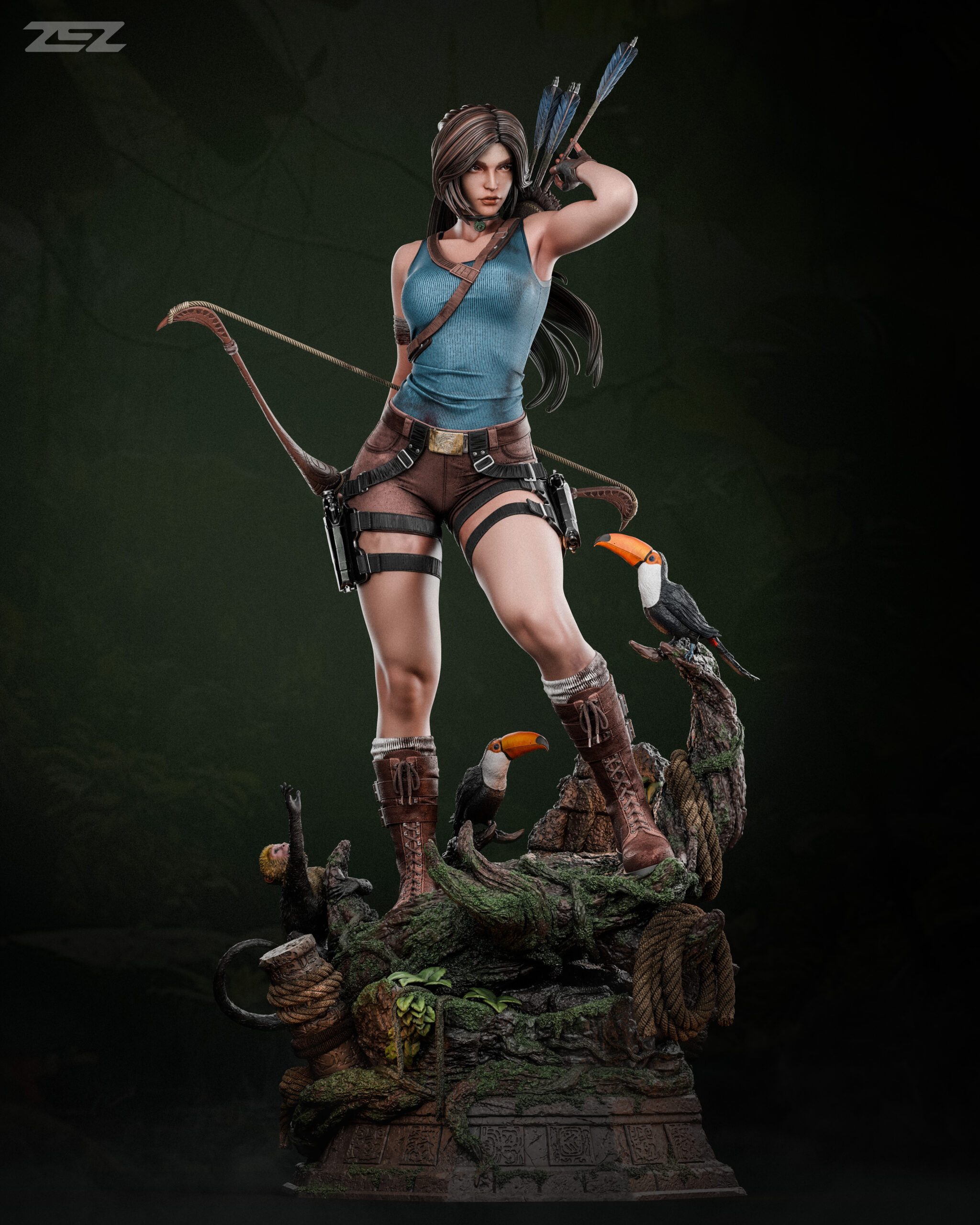 Lara Croft Tomb Raider ZEZ Statue – JKL Creators